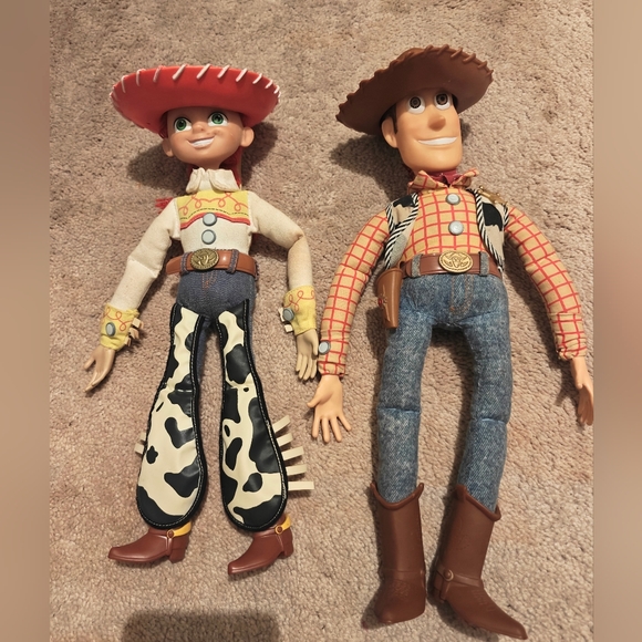 Toys | Toy Story Talking Action Figures Sherriff Woody Jessie Thinkway ...